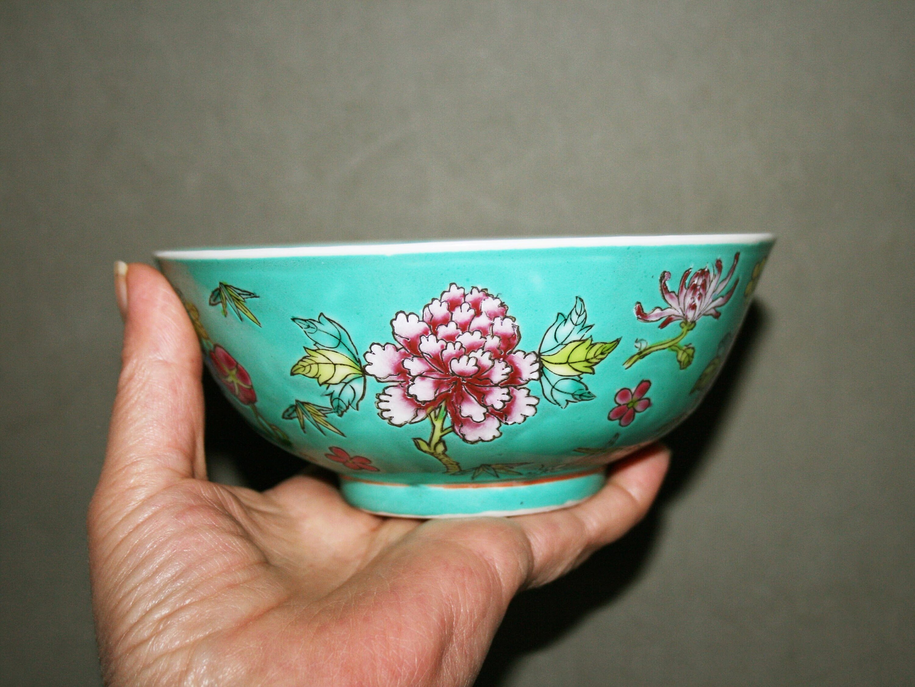 Ancient Turquoise Glazed Oriental Porcelain Republic of China 20th ...