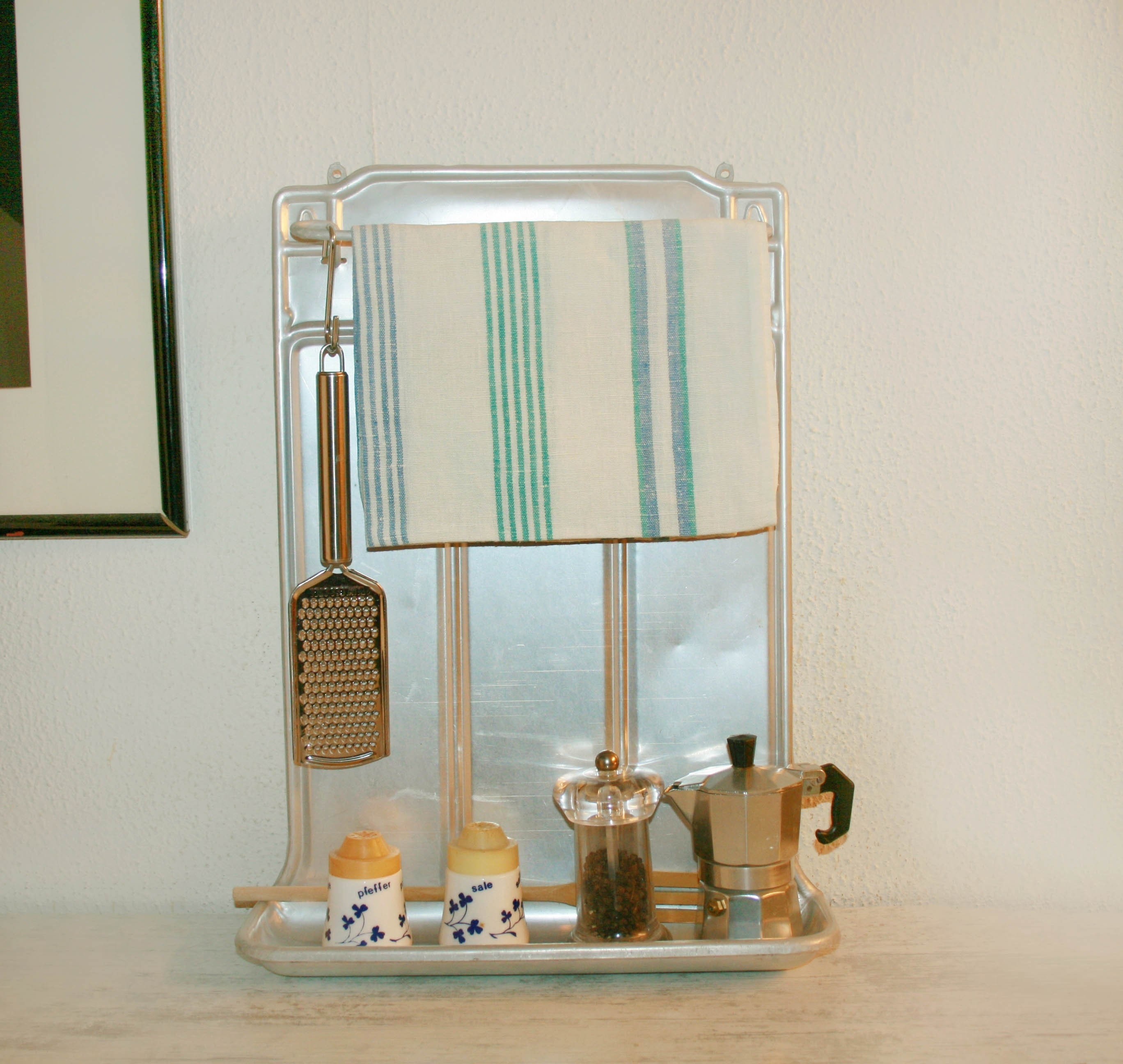 Vintage Italian, Aluminium Ladle Rack Vintage, Kitchen Storage, Utensil ...