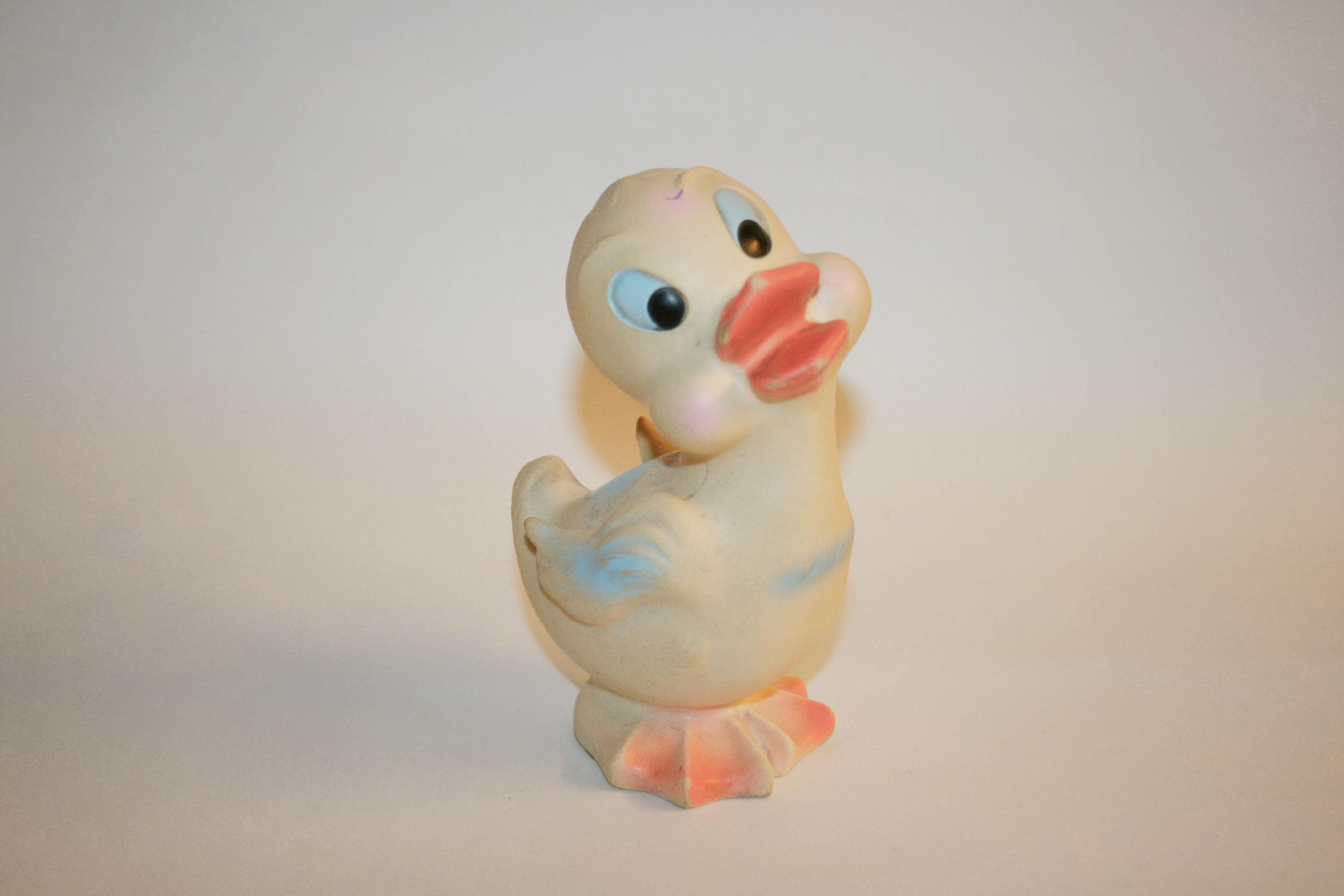Vintage RUBBER DUCK 15 Cm High - Made in Italy, Gift for Kids - Animals ...