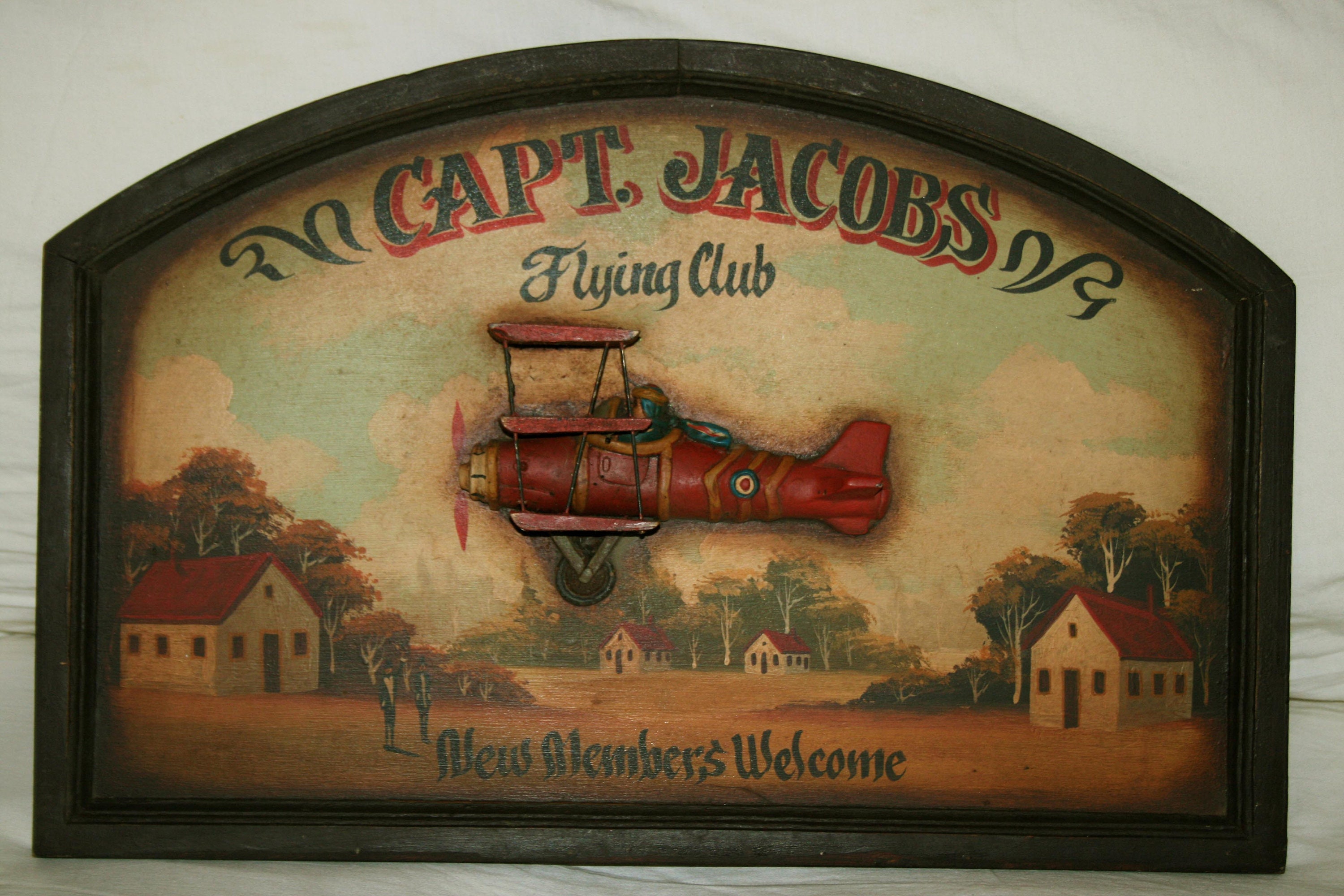 Pub Decor Picture Wood English 3D Capt. JACOBS FLYING Club - Etsy