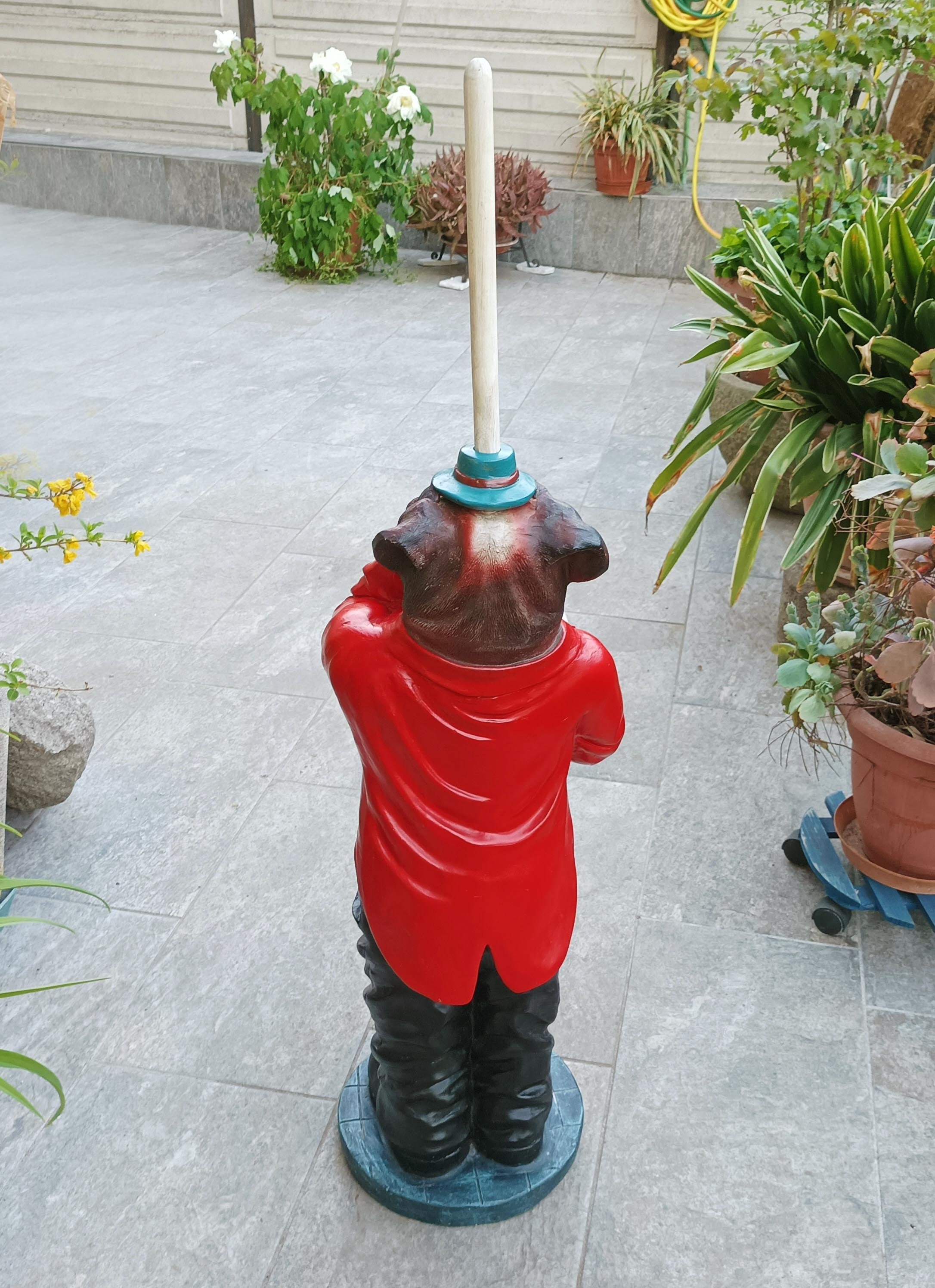 Cute Boxer Dog Butler Toilet Paper Holder Toilet Roll Holder resin ...