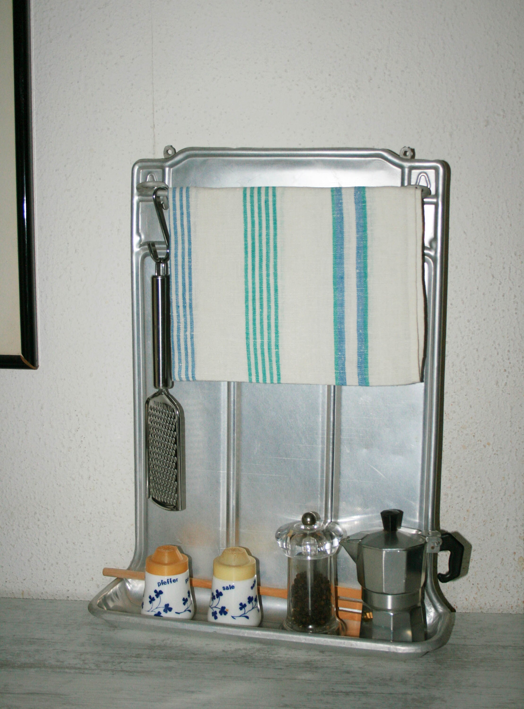 Vintage Italian, Aluminium Ladle Rack Vintage, Kitchen Storage, Utensil ...