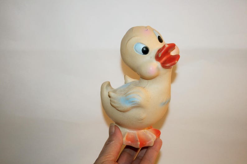 Vintage RUBBER DUCK 15 Cm High - Made in Italy, Gift for Kids - Animals ...