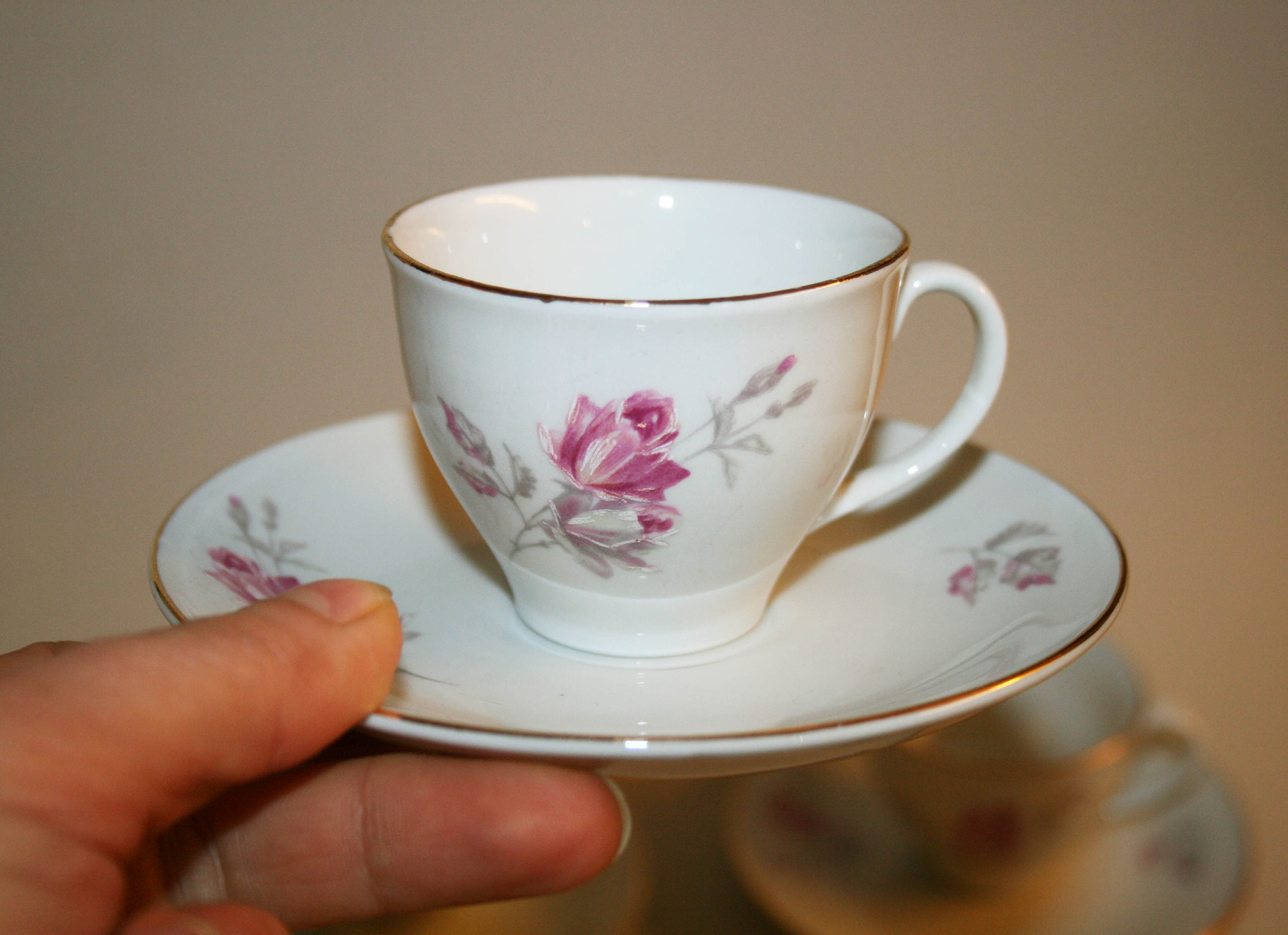 Ginori Set of 3 Richard Ginori Espresso Demitasse Cups & Saucers ...