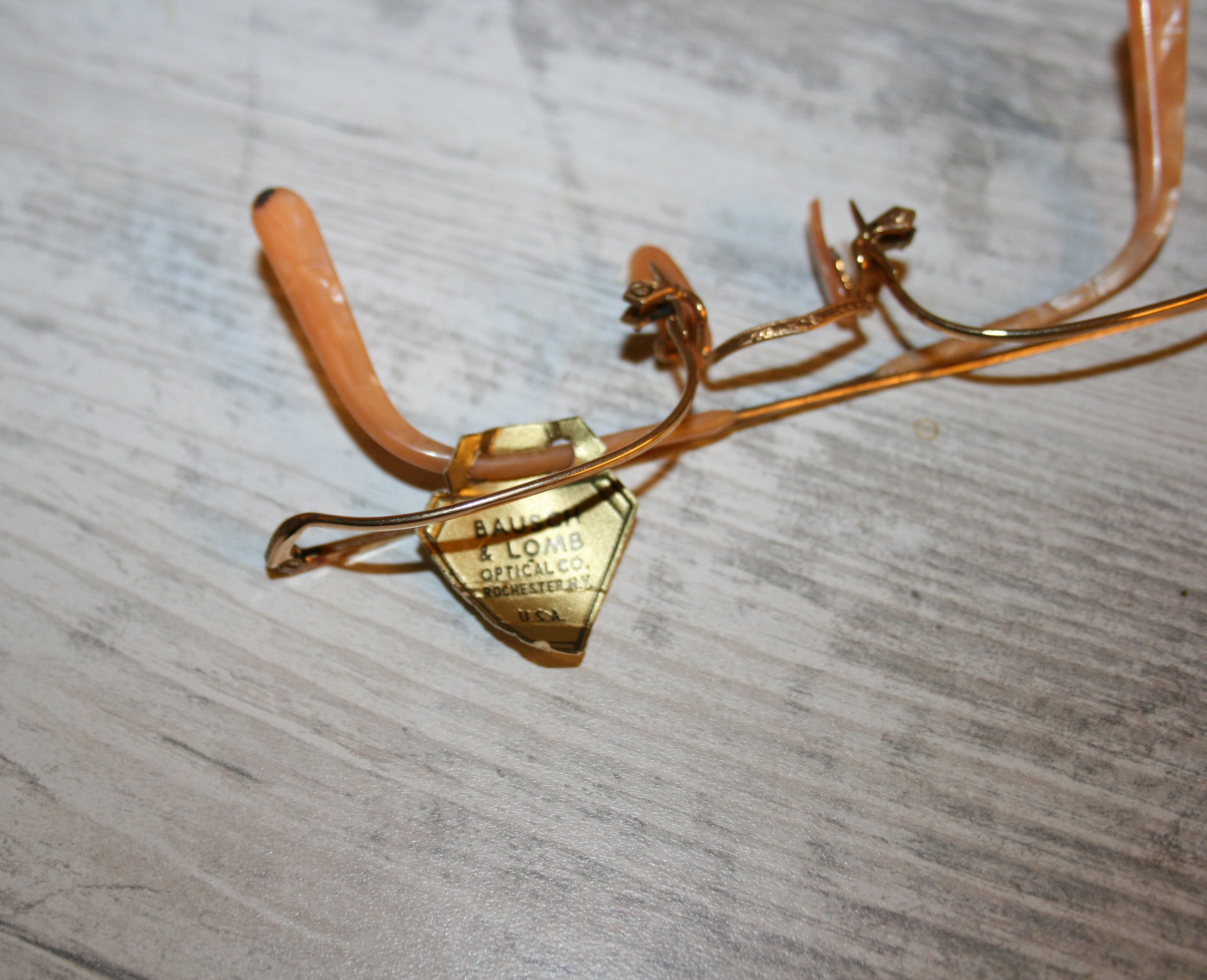 RARE Glasses FRAME Bausch & Lomb, Gold Wire Frame, Vintage Glasses ...