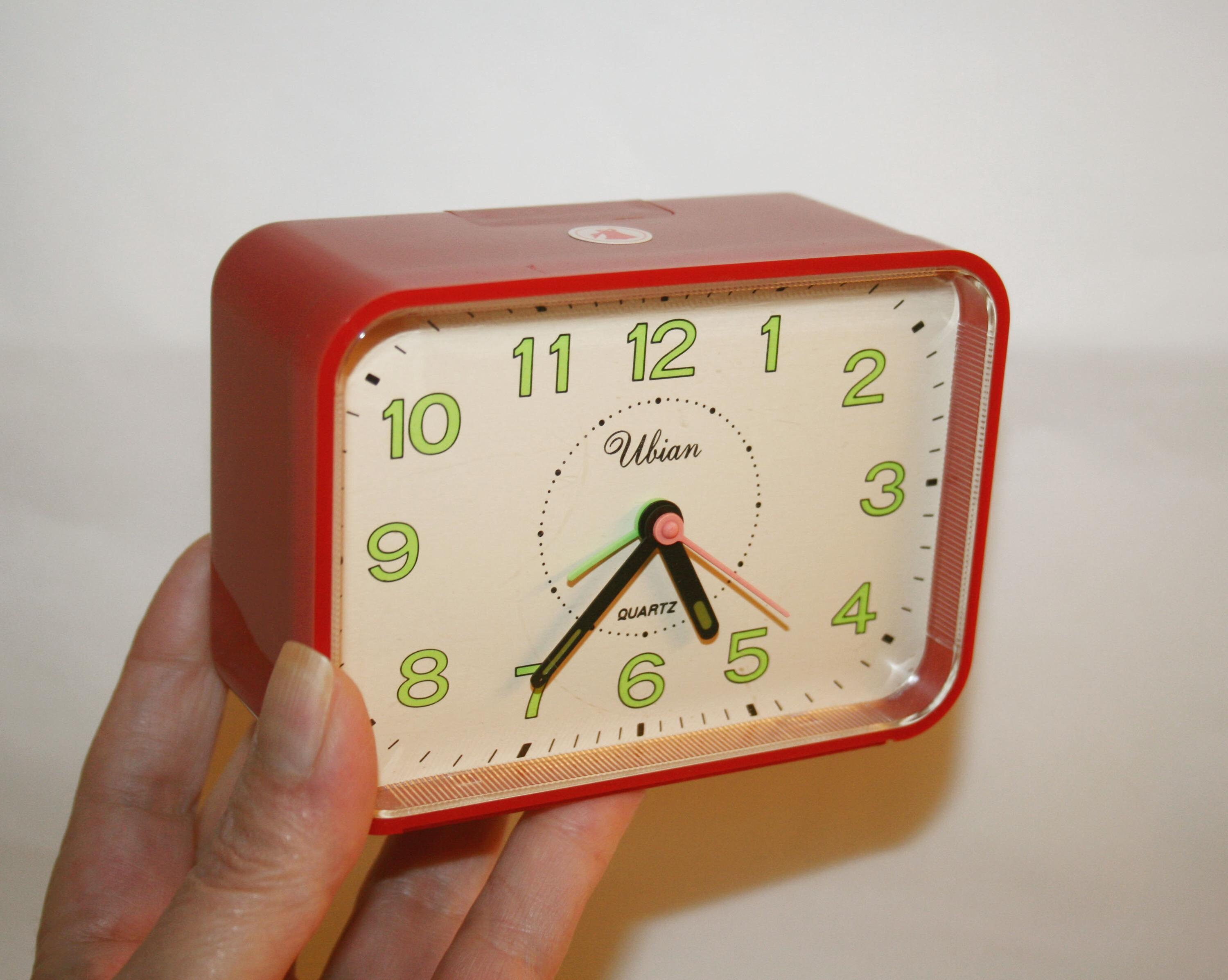 Alarm Table Clock, Vintage 70s, Mechanical, Diamond, Home Decor, Movie ...