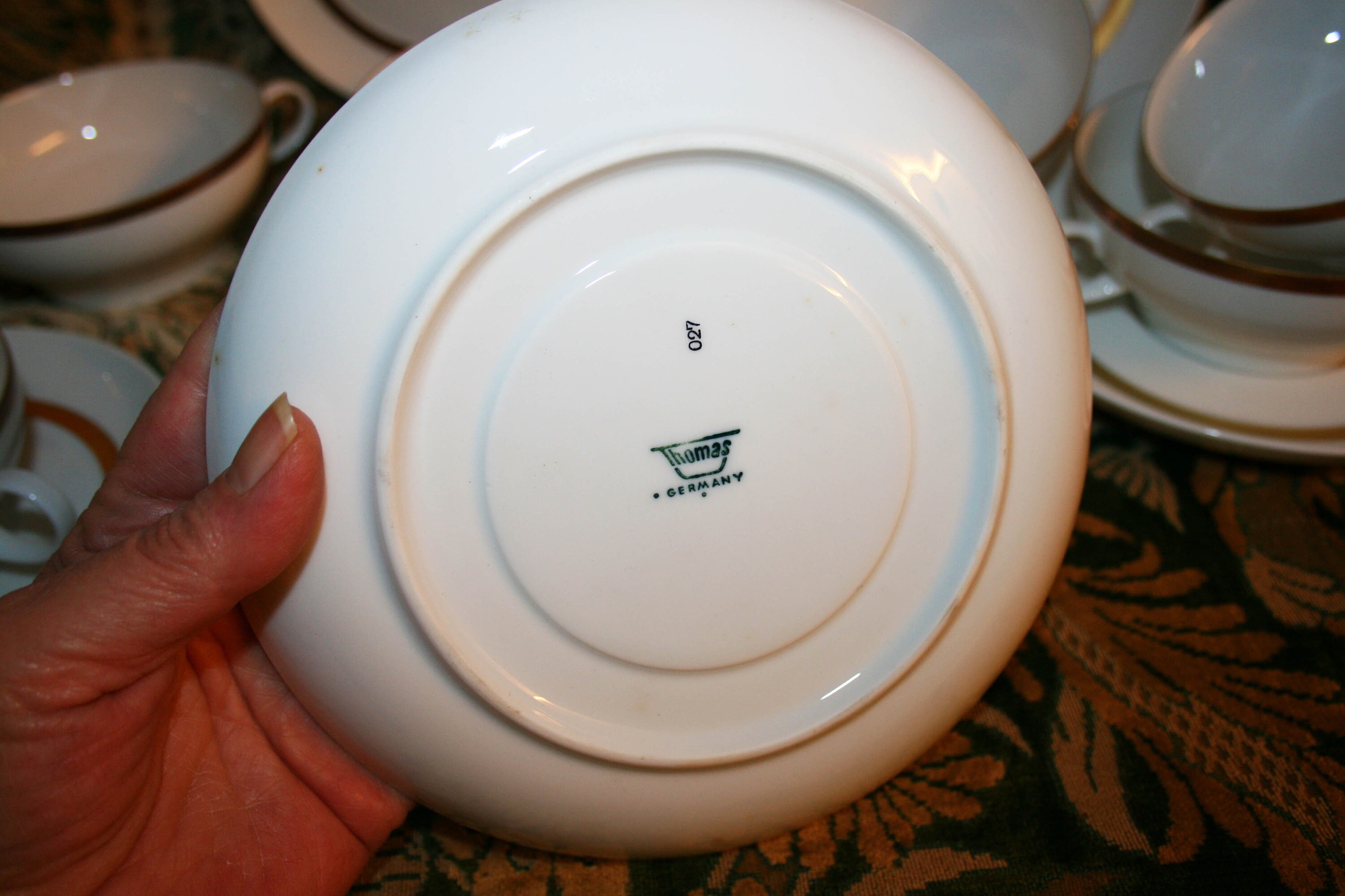 Vintage Thomas Rosenthal Bouillon Soup Cups, Beautiful White Porcelain ...