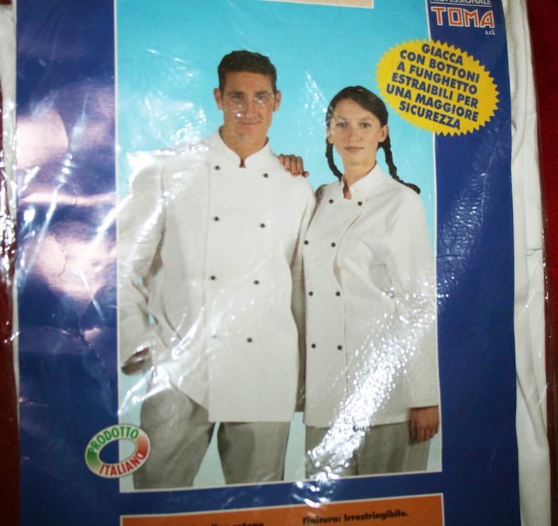 White Chef Coat, Made in Italy, Chef Jacket, Unisex, Chef Uniform ...