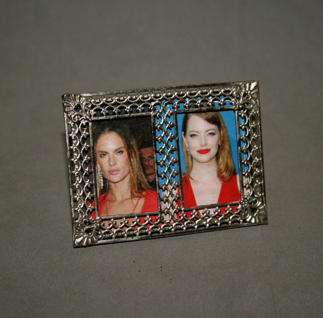 Double Frame Table Portrait, Nickel Silver, Rectangular Shape, Frames ...