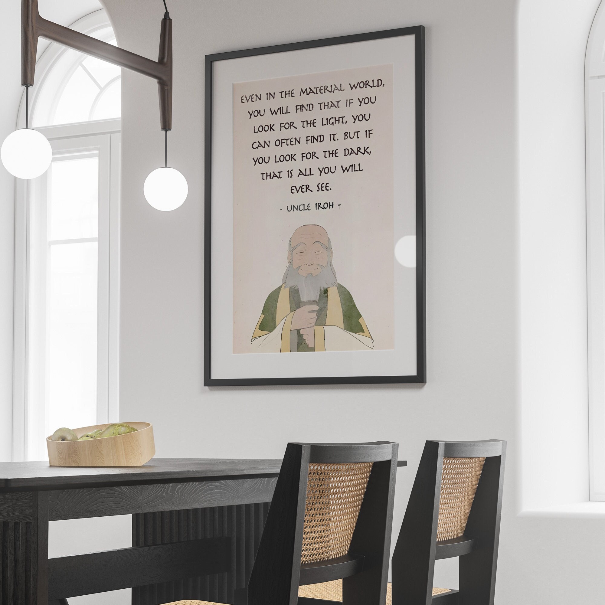 Uncle Iroh Quote Poster Words of Wisdom The Last Airbender Uncle Iroh ...