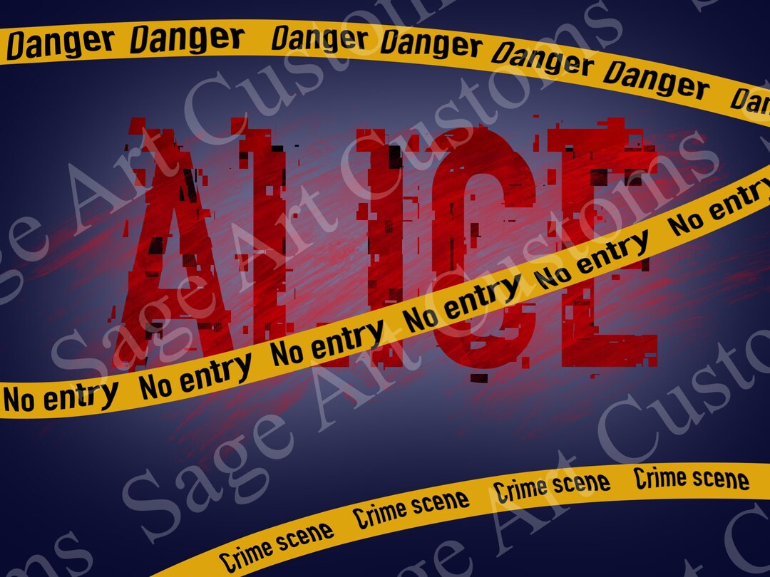 Downloadable Custom Name Art Crime Scene - Etsy