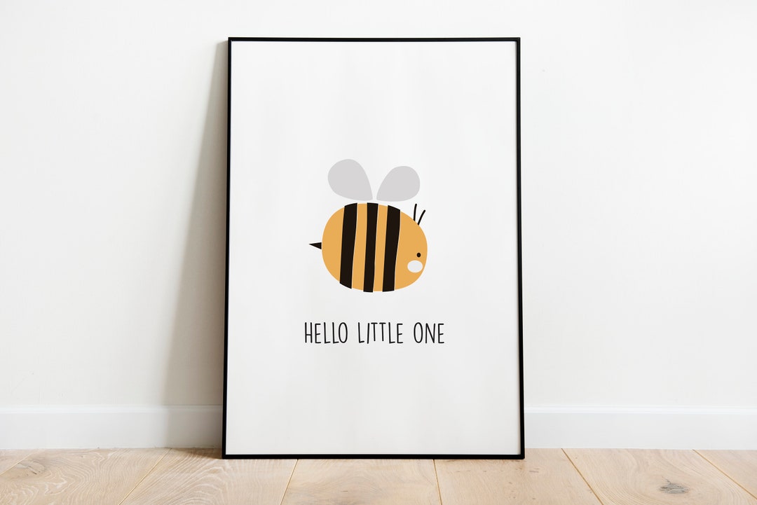 Poster Bee / Bumblebee for Children's Room to Print / JPG / Hello ...