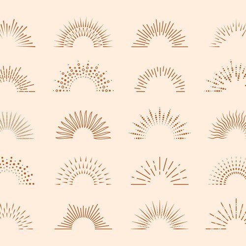 Sunburst Ray SVG Abstract Vector Sun Design. Sunrays Boho - Etsy