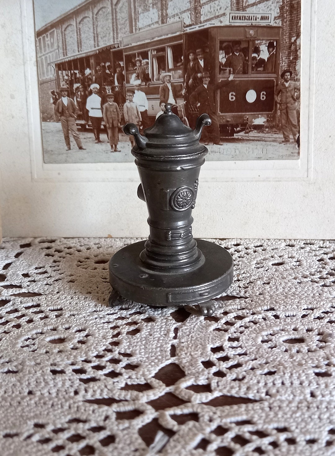 Vintage Figurine, Lead Figurine, Pewter, Miniature, Dollhouse ...