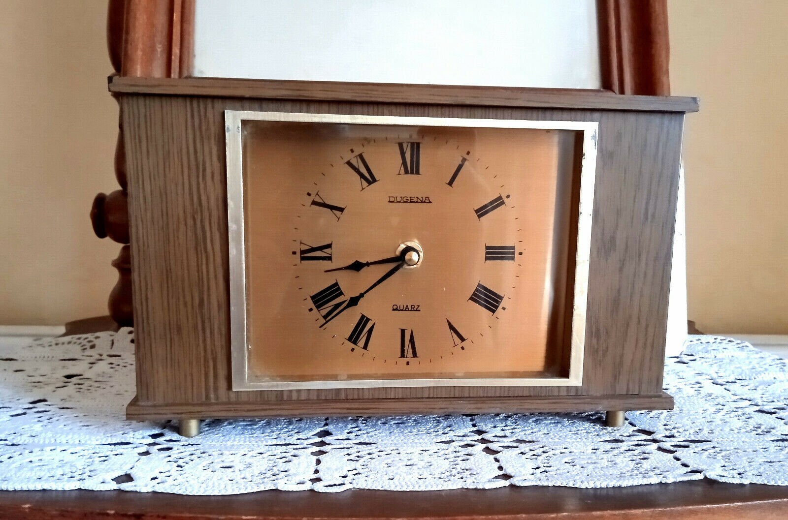 Vintage Mantel Clock Dugena Clock Dugena Quartz Clock - Etsy