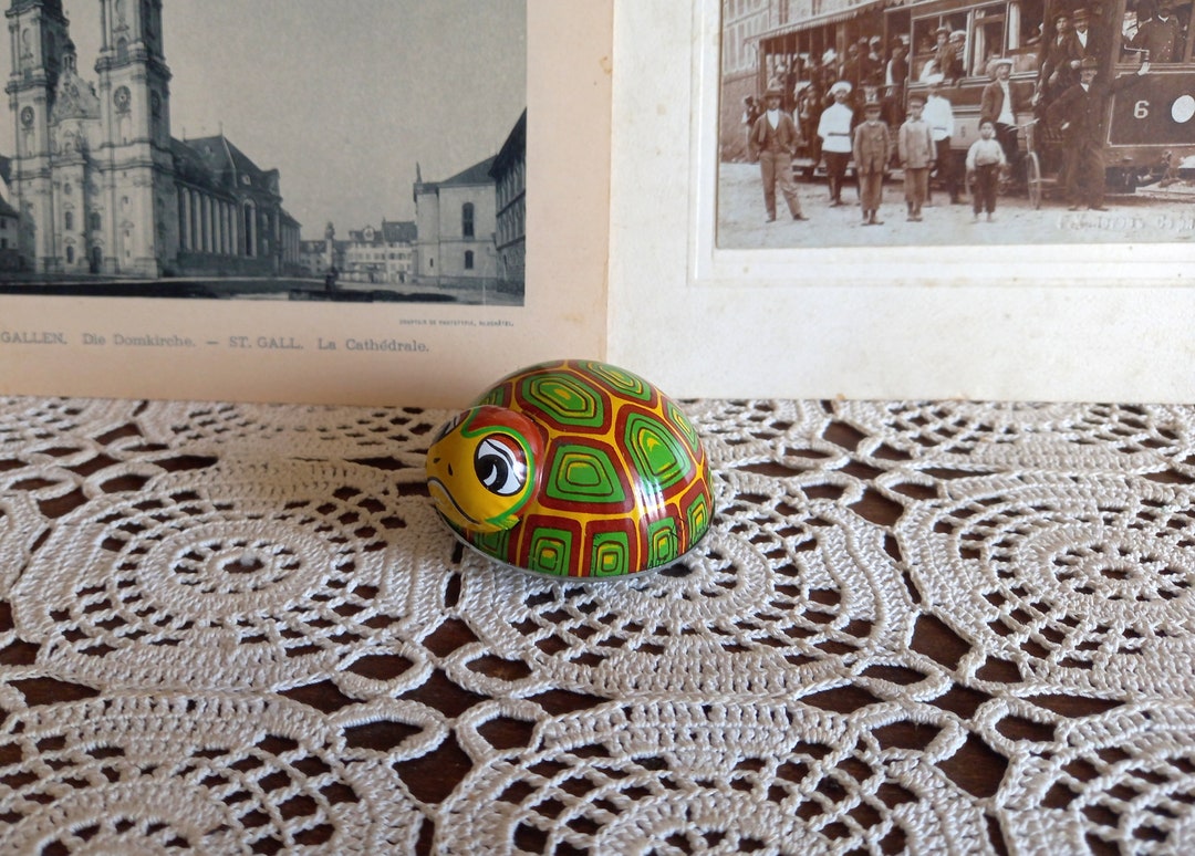 VINTAGE TIN Toy, Friction Toy, Turtle, Japan, Works - Etsy