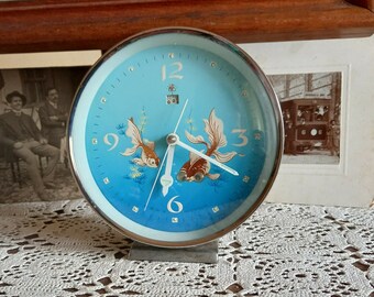 Home Décor Alarm Clock Girl Fishing Alarm Clock Antique Clock 3D Clock ...