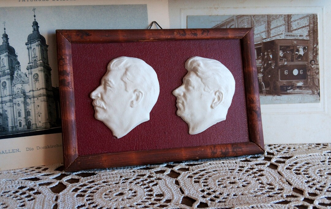 Vintage Frame, Stalin, Chervenkov, Bulgaria, USSR, Communism ...