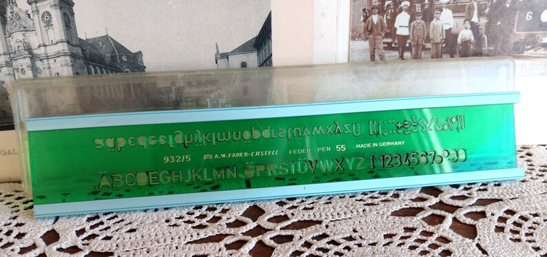 Faber Castell, Template, Lettering Stencil, Feder Pen 55, Lettering ...