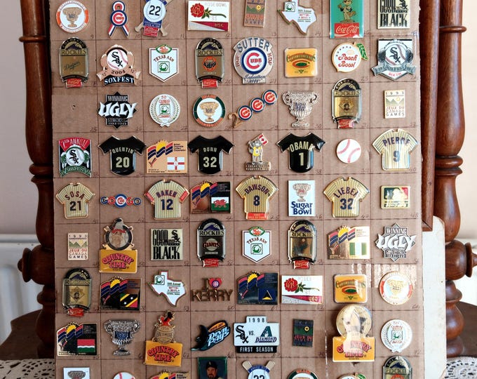 LOT of 79 Pin Badge, Set Pins Badges, Enamel Pin, Sport, Baseball, USA ...