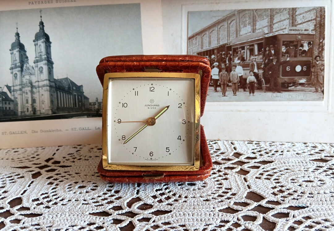 Vintage Alarm Clock, Junghans, Bivox, Travel Clock, Wind up Clock, Mechanical Clock, Germany - Etsy