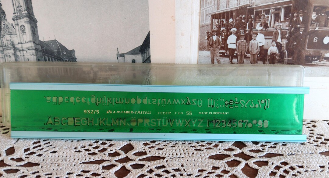 Faber Castell, Template, Lettering Stencil, Feder Pen 55, Lettering ...