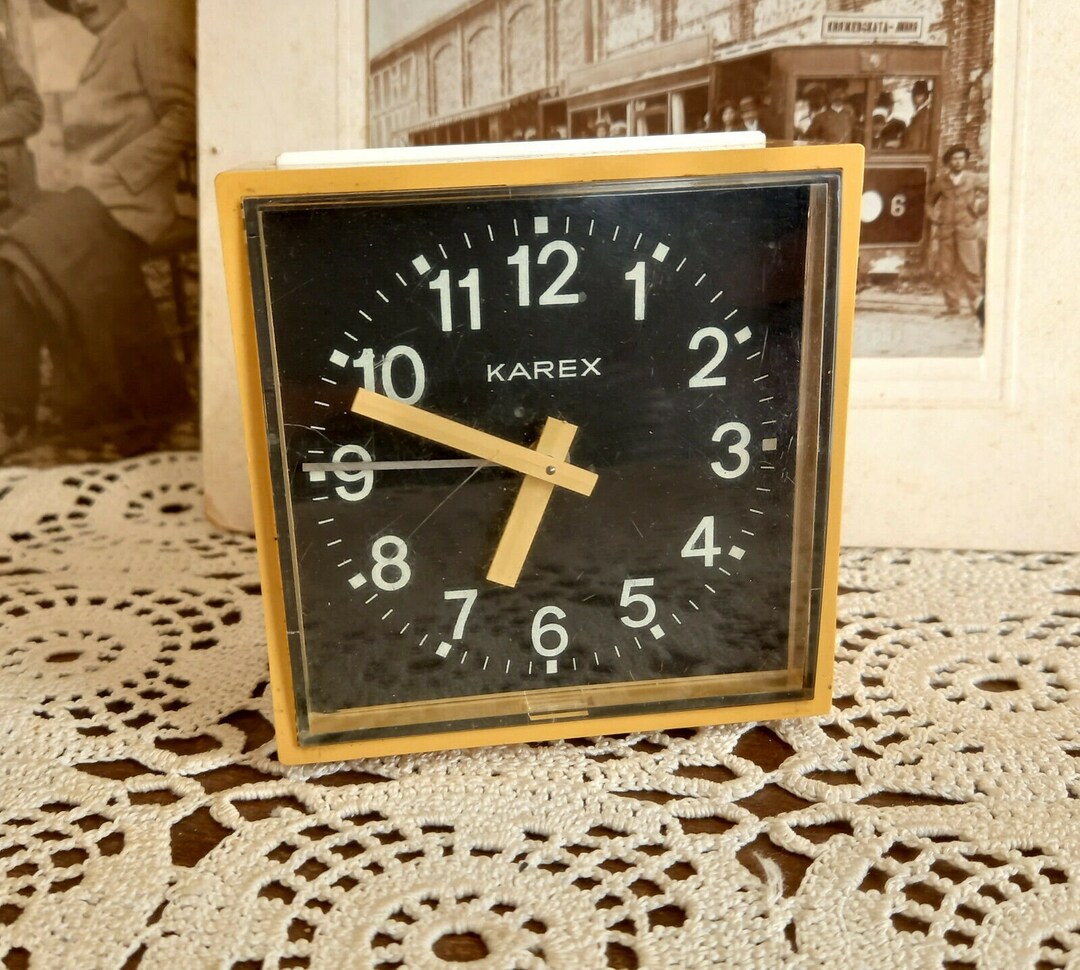 Vintage Alarm Clock, Karex, Ruhla, Mechanical Clock, Wind up Clock ...