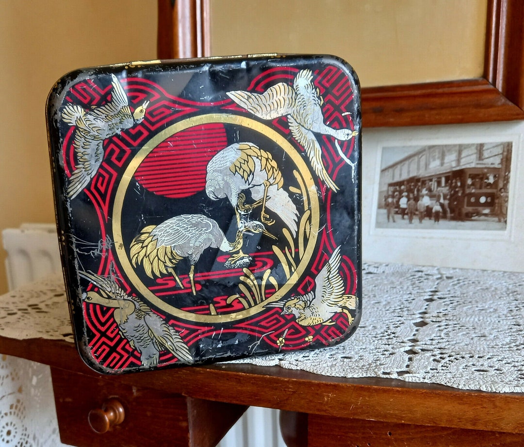 Vintage Tin Box, China, Oriental, Asia, Tea, Home Decor - Etsy