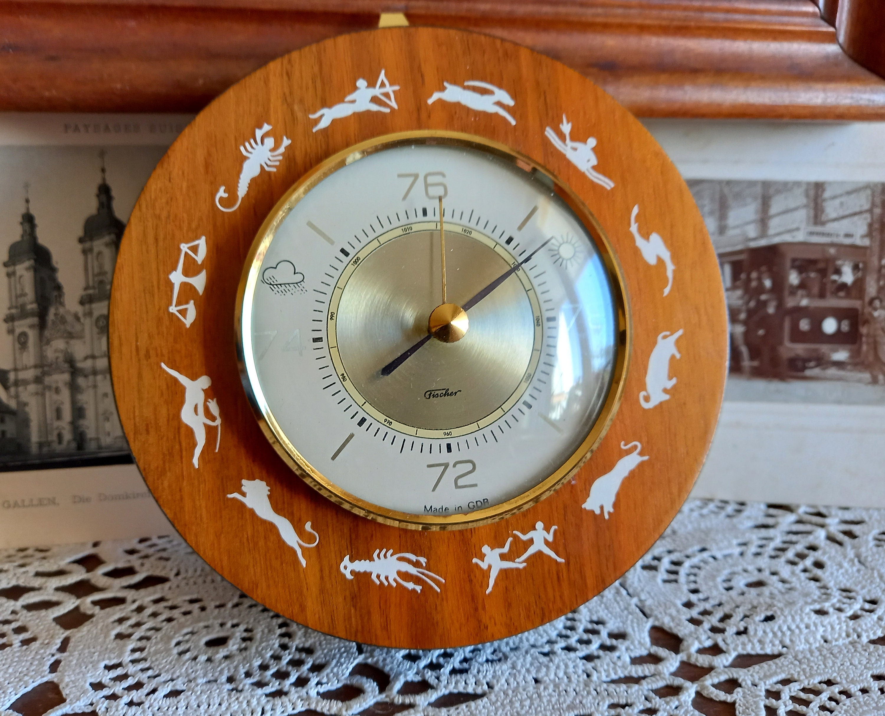 Vintage Barometer, Fischer, Barometer Zodiac, Home Decoration, Works ...