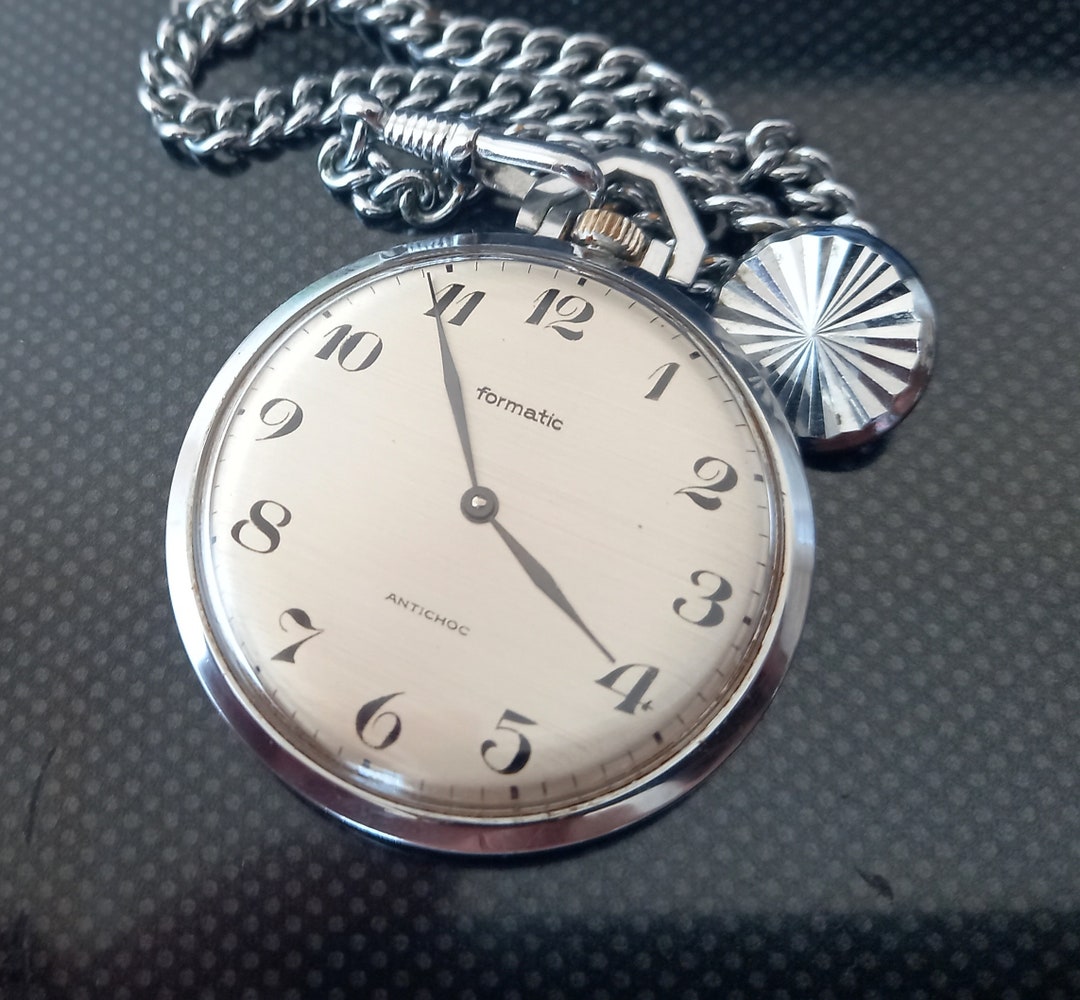 Vintage Pocket Watch, Formatic, Mechanical Watch, Wind up Watch ...