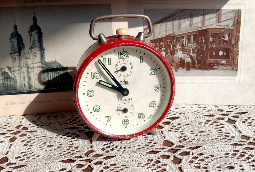Vintage Melux Ascona Alarm Clock, West Germany, Mechanical Wind Up - Etsy