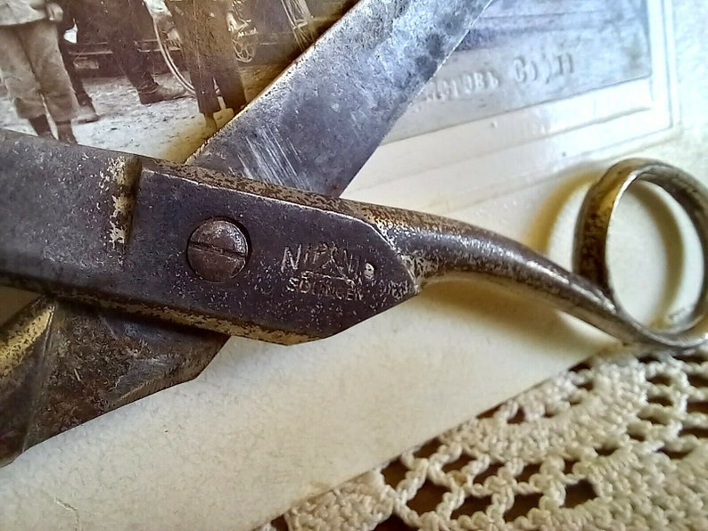 Vintage Steel Scissors, Solingen Germany, Rustic Decor - Etsy