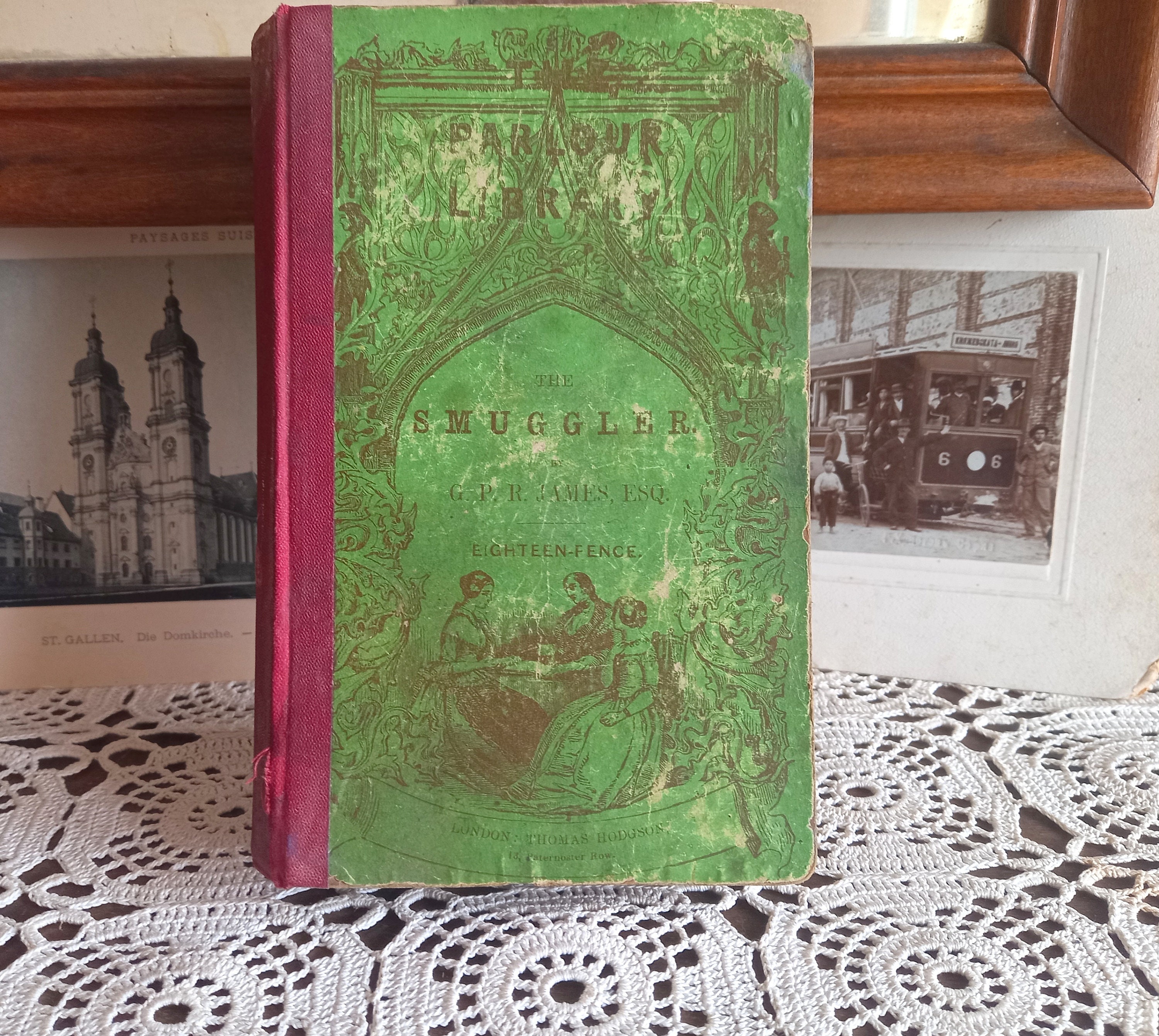 Vintage Book Antique Book the Smuggler 1855 Year - Etsy
