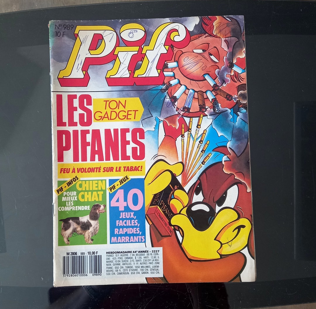 Vintage Magazine, Pif, Gadget, France, 989 - Etsy