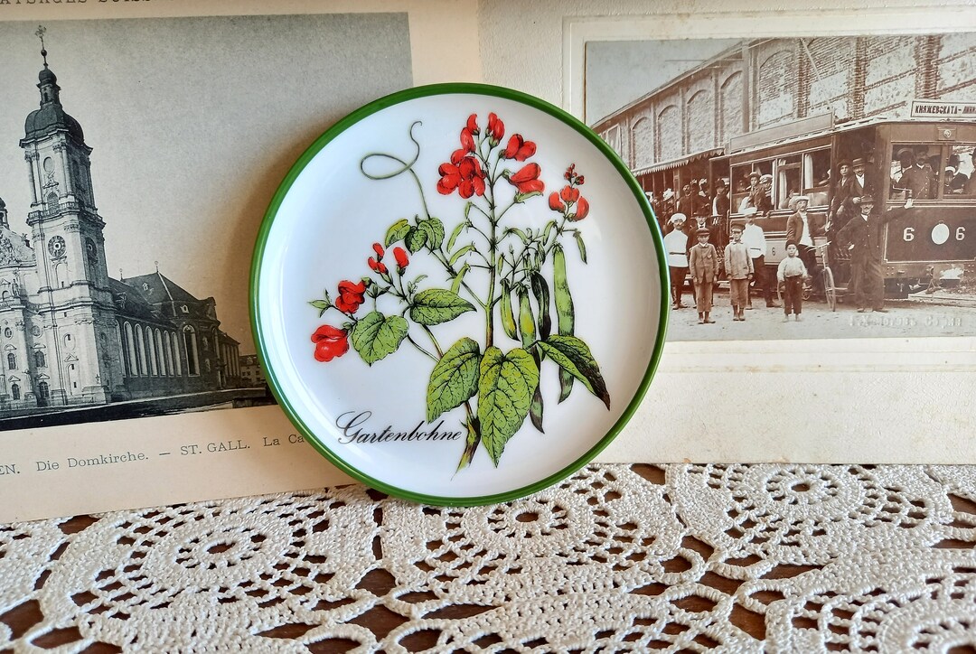 Vintage Plate, Kaiser, Porcelain Plate, Floral, Wall Hanging Plate, Art ...