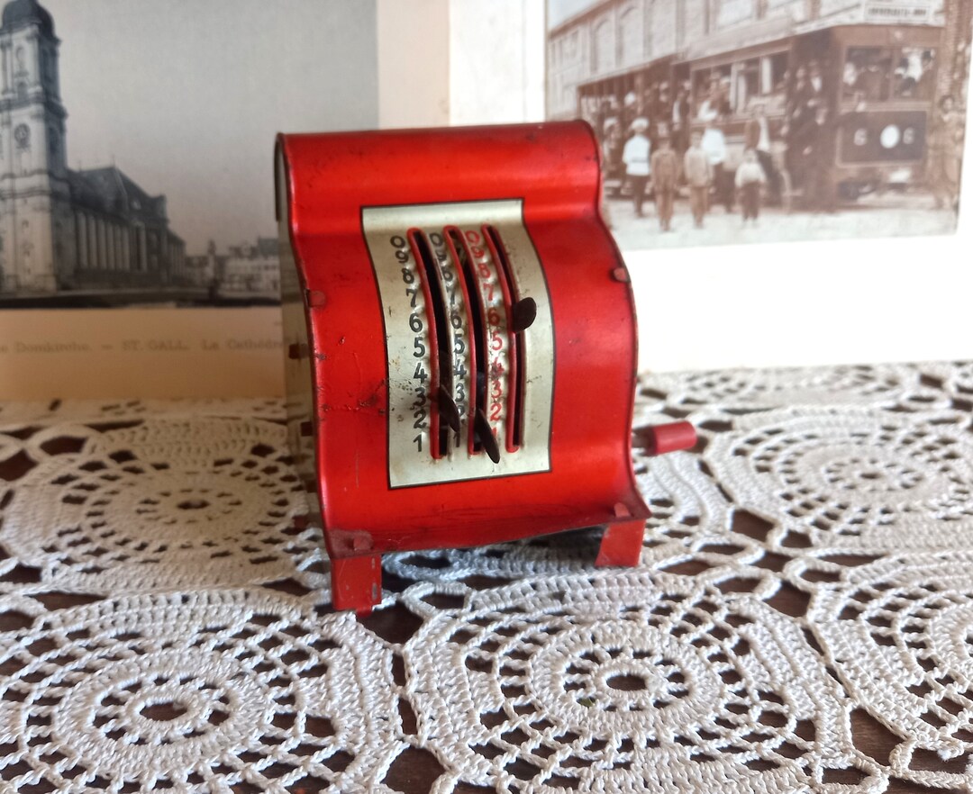 VINTAGE TIN TOY, Adding Machine, Tin Toy, Germany - Etsy