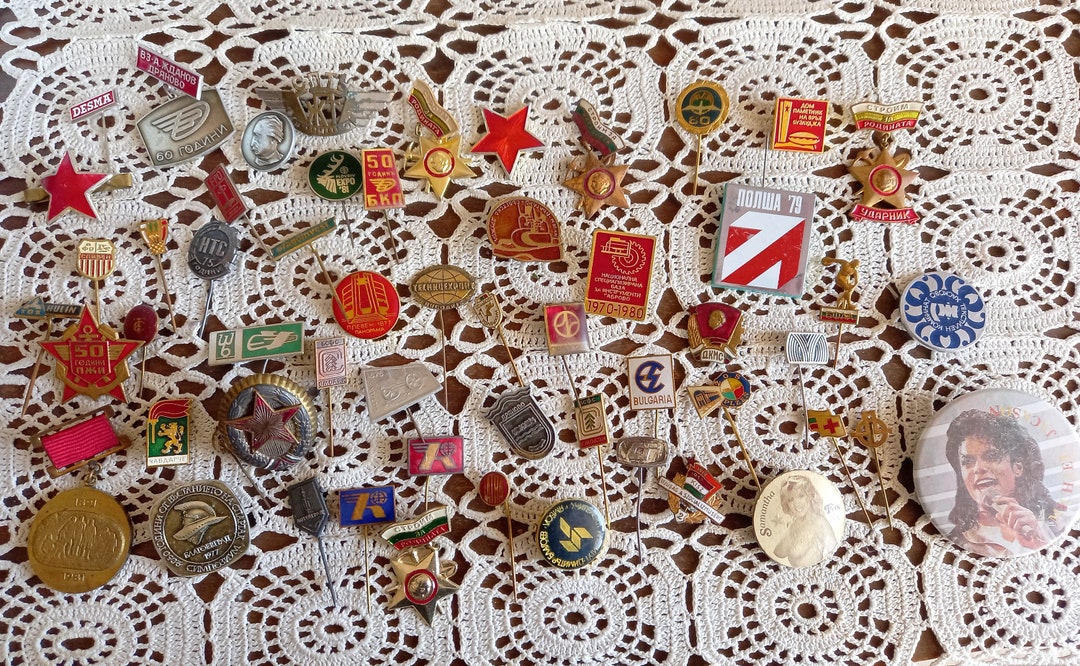 LOT 50+ Pin Badge, Set Pins Badges, Cockade, Enamel Pin, Mixed Set ...