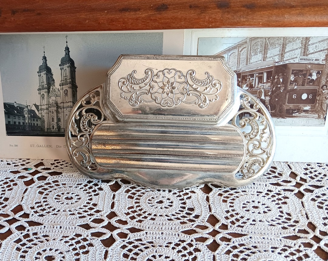 Antique Inkwell, Vintage Ink Pot, Vintage Inkwell, Vintage Ink Stand ...