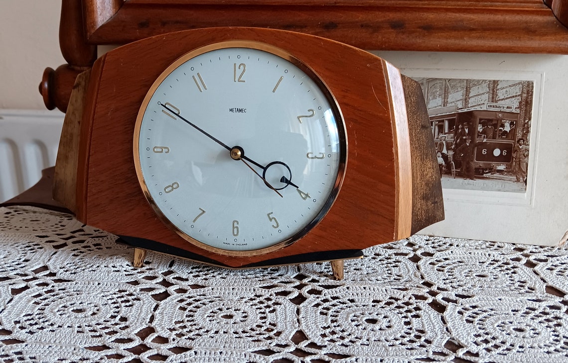 Vintage Metamec Mantel Clock, Mid Century Modern, England - Etsy
