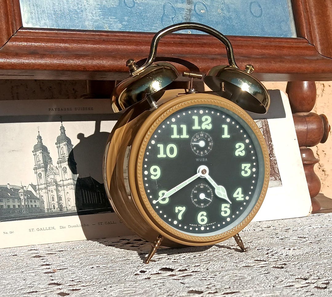 Vintage Wuba Alarm Clock, Dutch Mechanical Wind up Clock - Etsy