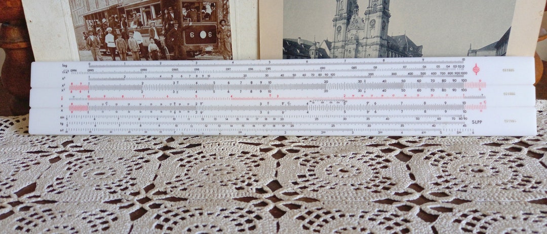 Skala/ Vintage Ruler/ Logarithmic Scale/ Vintage Slide Ruler ...