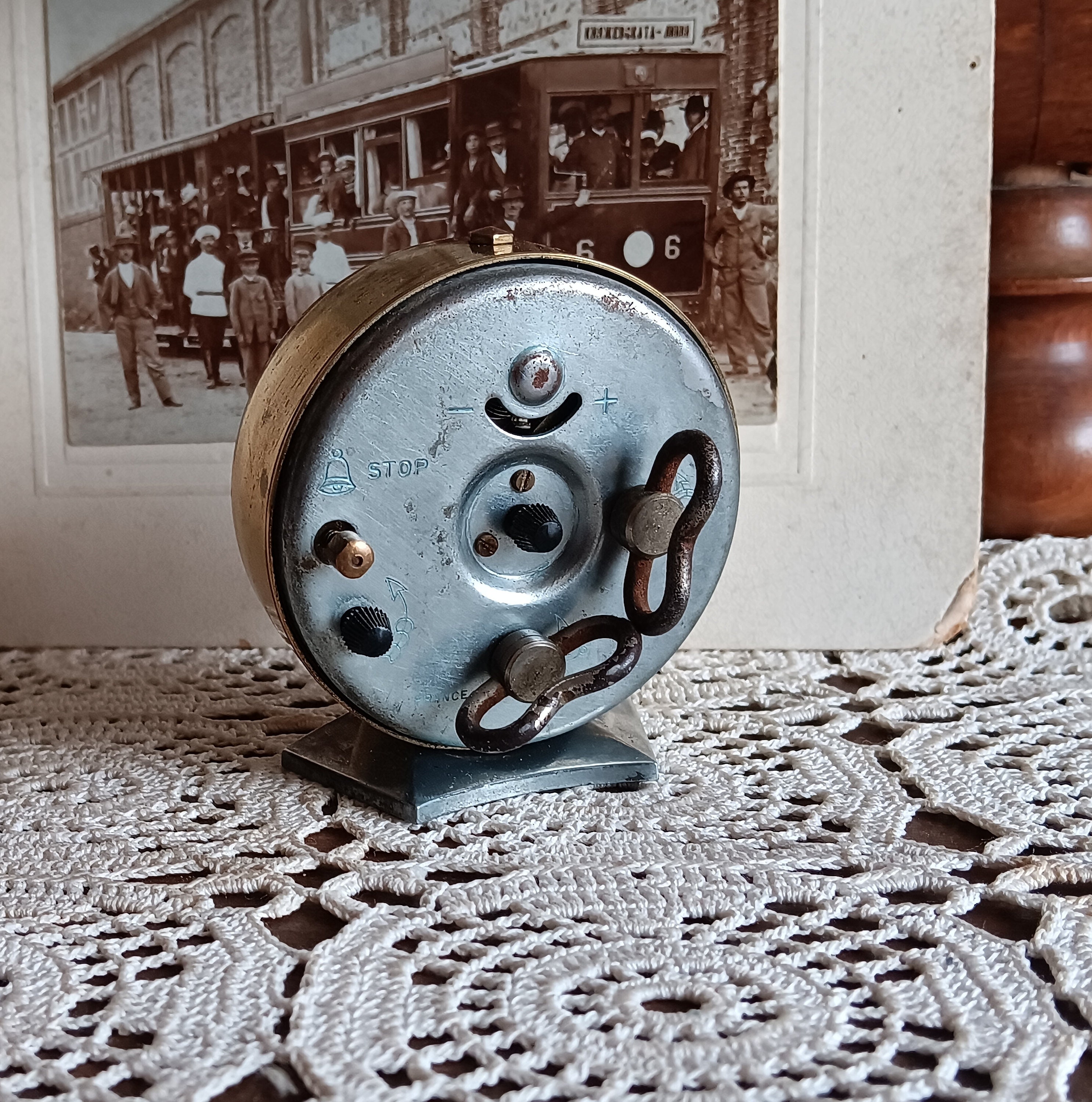 Vintage Bayard Alarm Clock, French Mechanical Wind up Clock - Etsy
