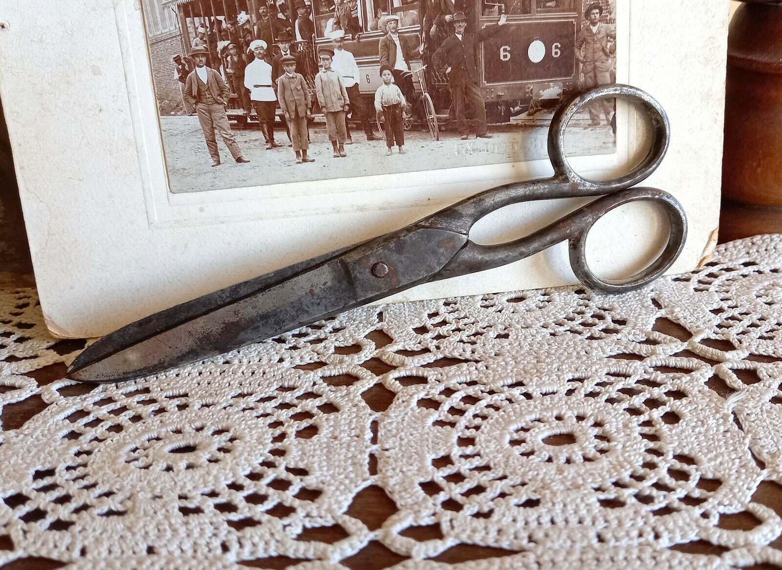 Vintage Steel Scissors, Rustic Bulgarian Decor, Sewing Collection - Etsy