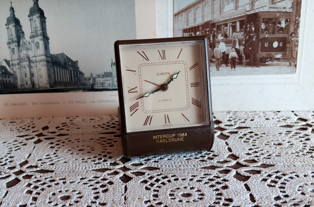 Vintage Alarm Clock, Europa, Travel Clock, Folding, Wind up Clock ...