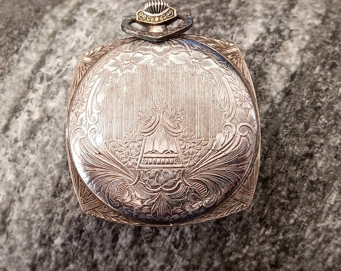 Junghans - 1930's German Art Deco Pocket Watch - Junghans Cal 49/1 ...