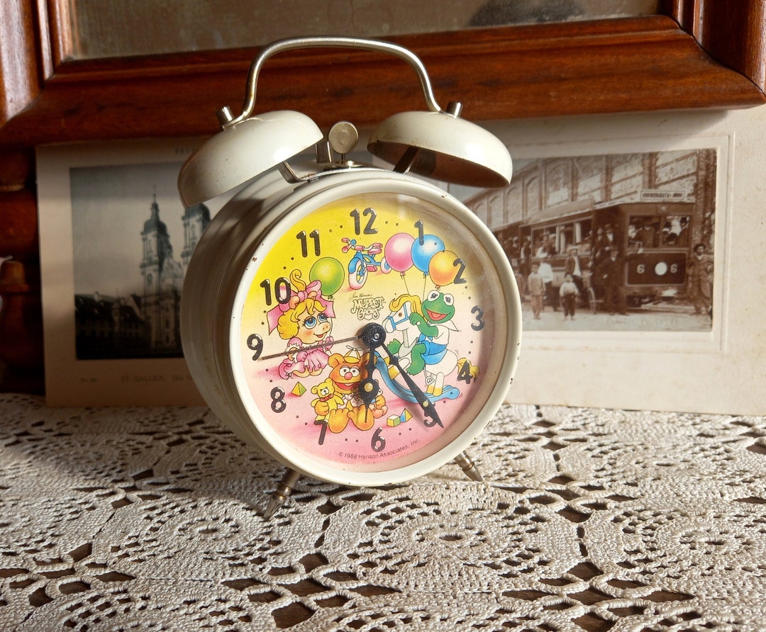 Vintage Alarm Clock, Prim, Muppet Show, Animated Clock, Mechanical ...