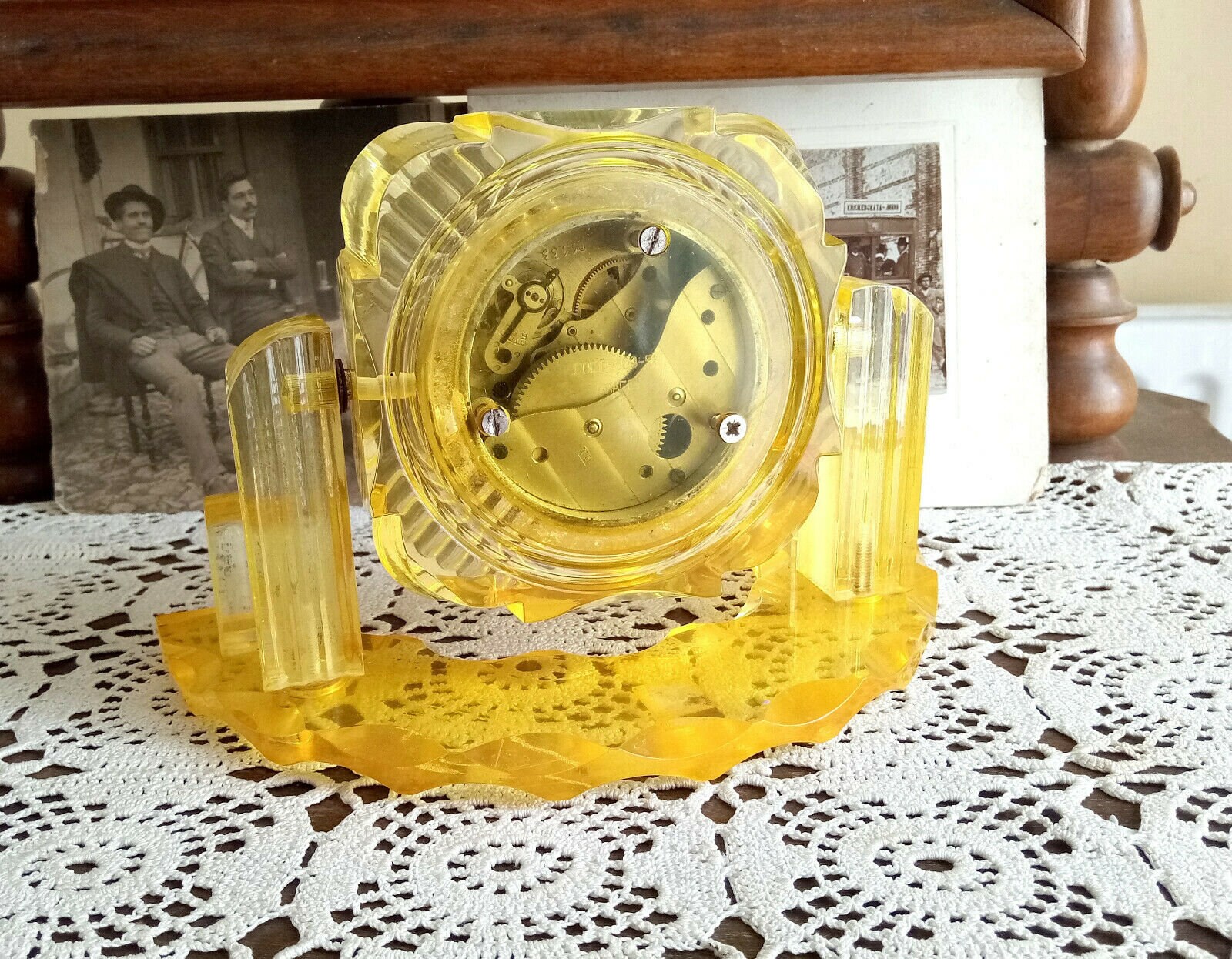 Vintage Desk Clock, Mantel Shelf Clock, Tank Clock, Tank T-34, Soviet ...