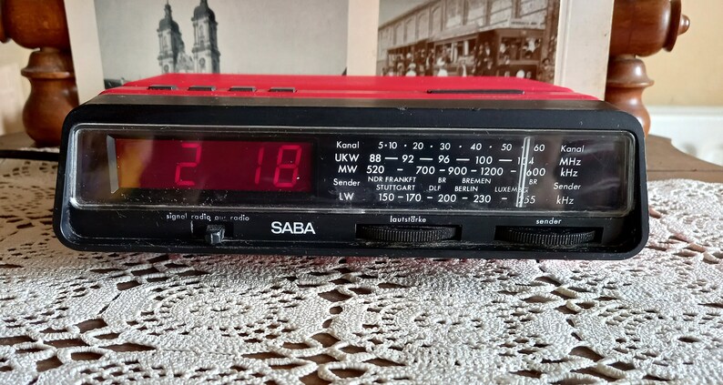 Vintage Radio Radio Clock Saba Germany Alarm Clock Works - Etsy