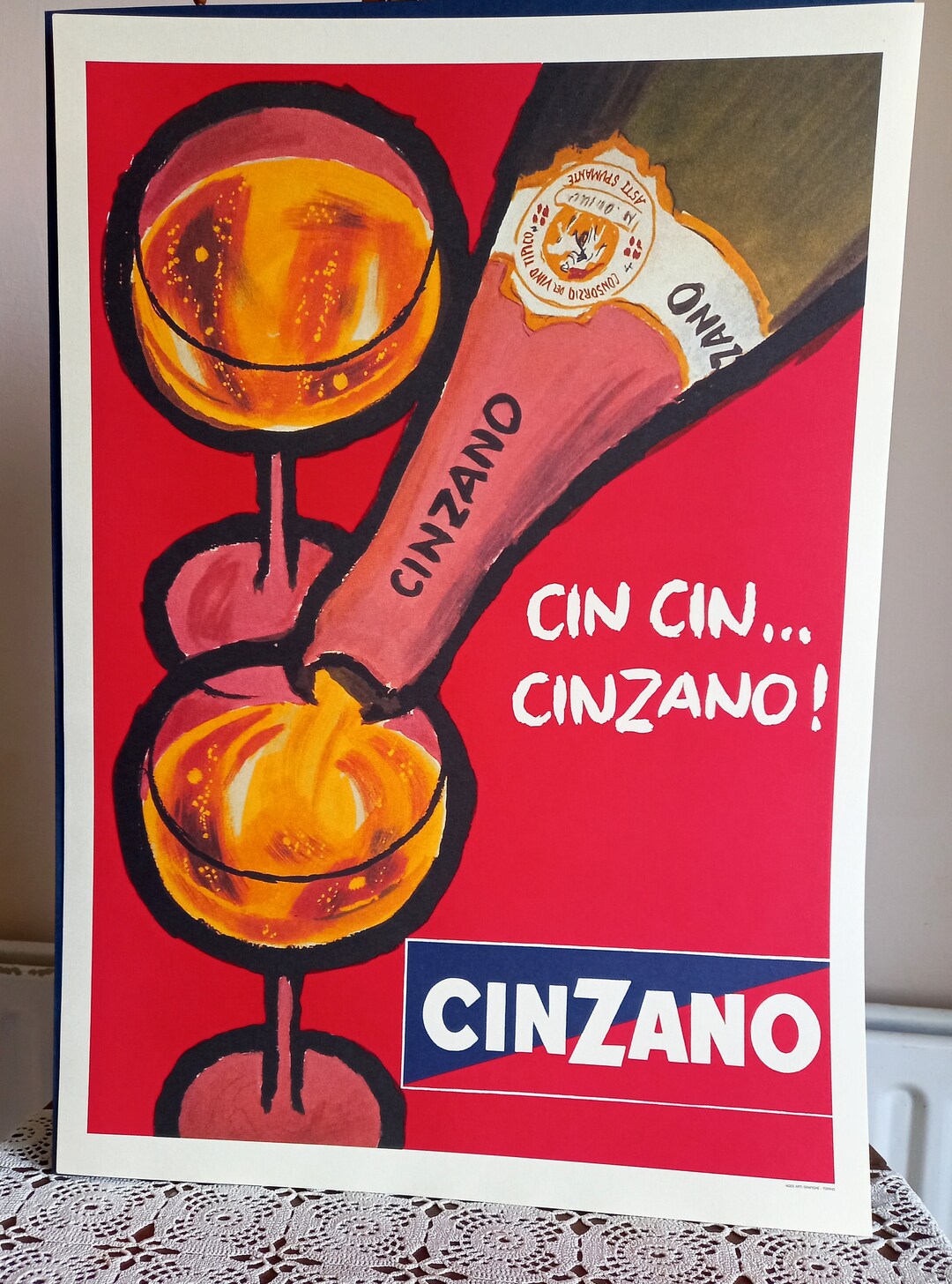 Vintage Poster, Cinzano, Alcohol, Advertising, Home Decoration, Barware ...