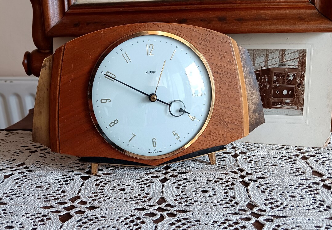 Vintage Metamec Mantel Clock, Mid Century Modern, England - Etsy